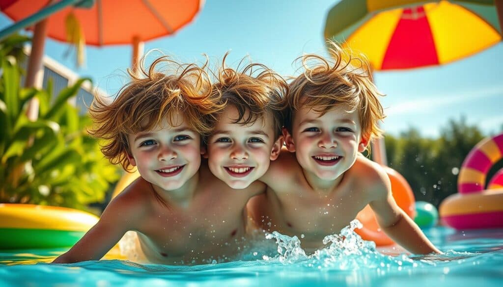 Wasserrutsche Haare Jungs - Styling-Tipps für den Pool